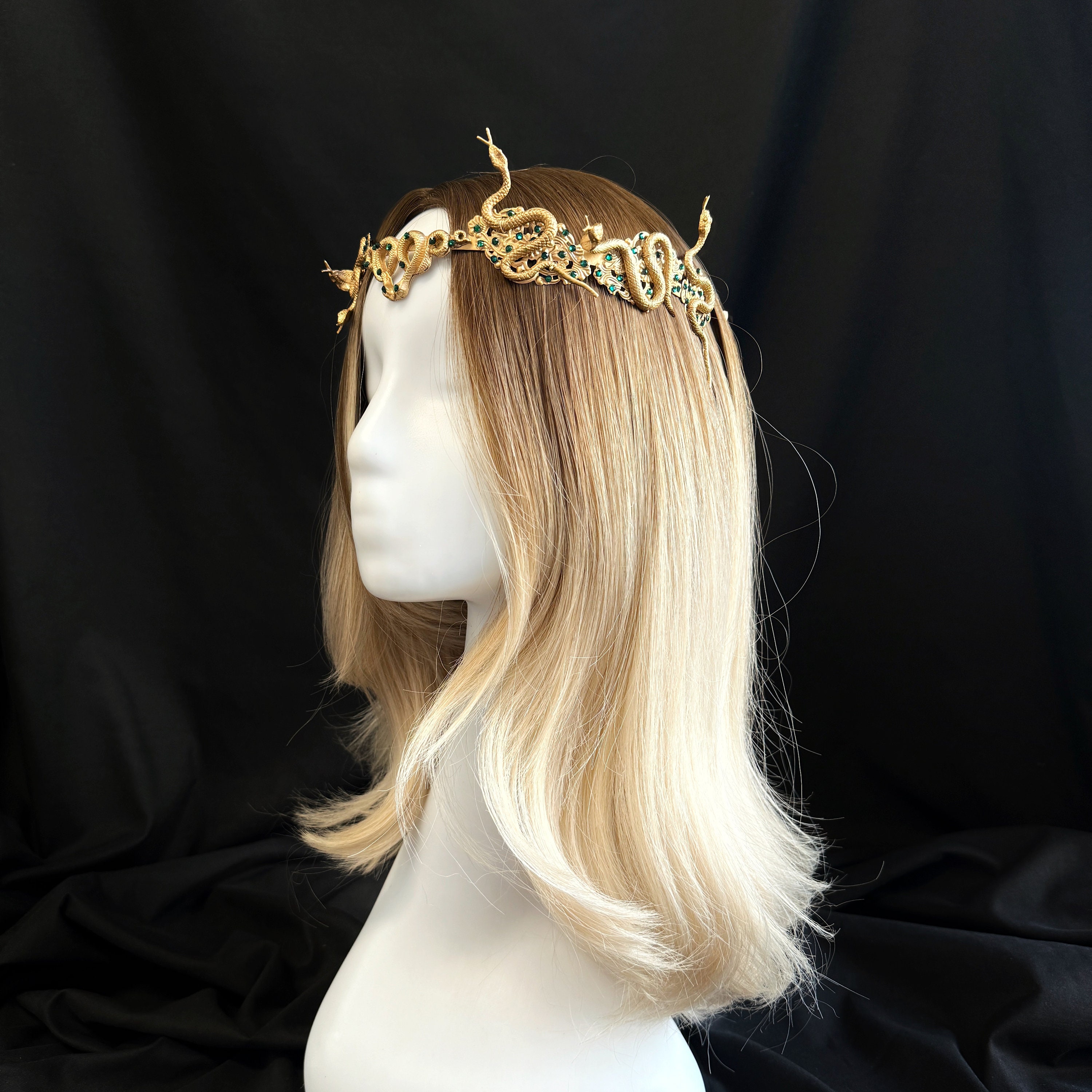Handmade Medusa Gorgon Snake Crown, Cosplay Serpent Tiara Headpiece - Etsy