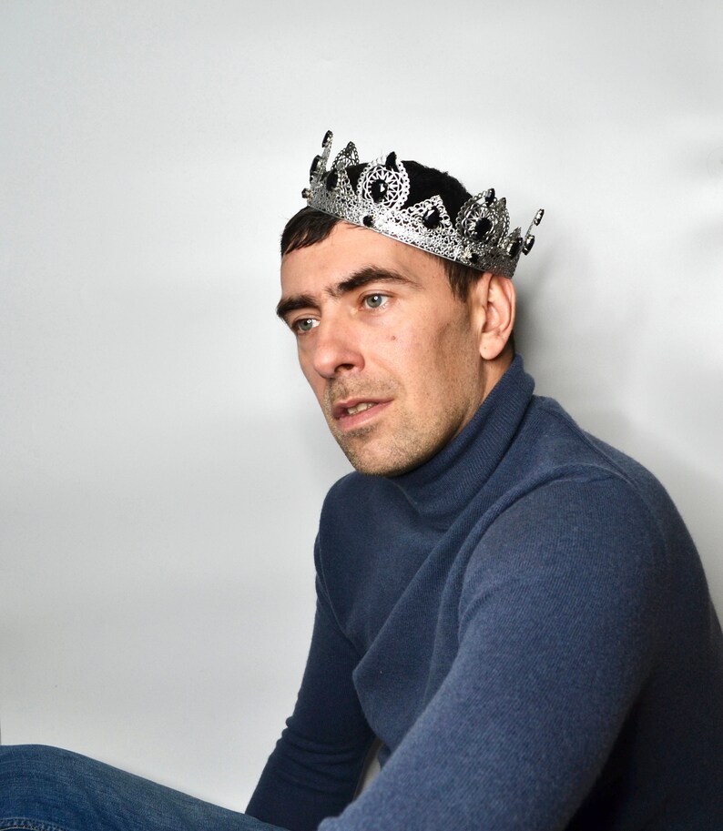 Man Crown King Crown for Man Mens Crown Headpiece Medieval - Etsy