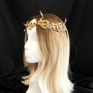Medusa Tiara, Medusa Headpiece, Snake Crown, Gorgon Headdress, Cosplay ...