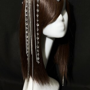 Festival Headpiece, Silver Gold Hair Jewellery, Face Jewelry, Ball ...