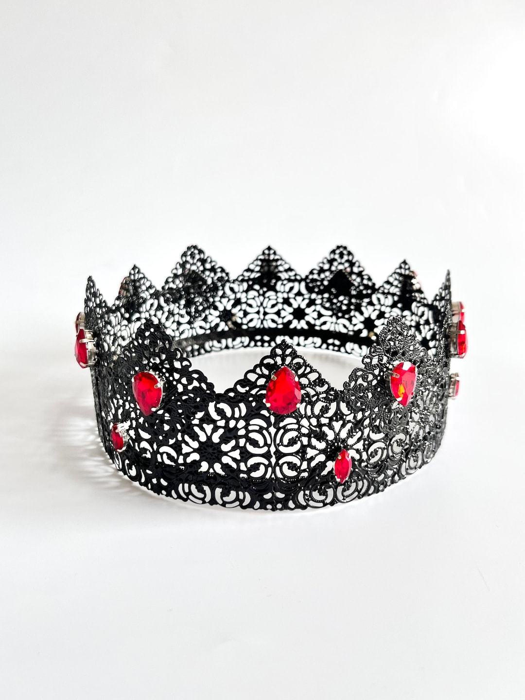 Gothic King Crown for Men, Gothic Black Crown for Man, Male Crown, Prom ...