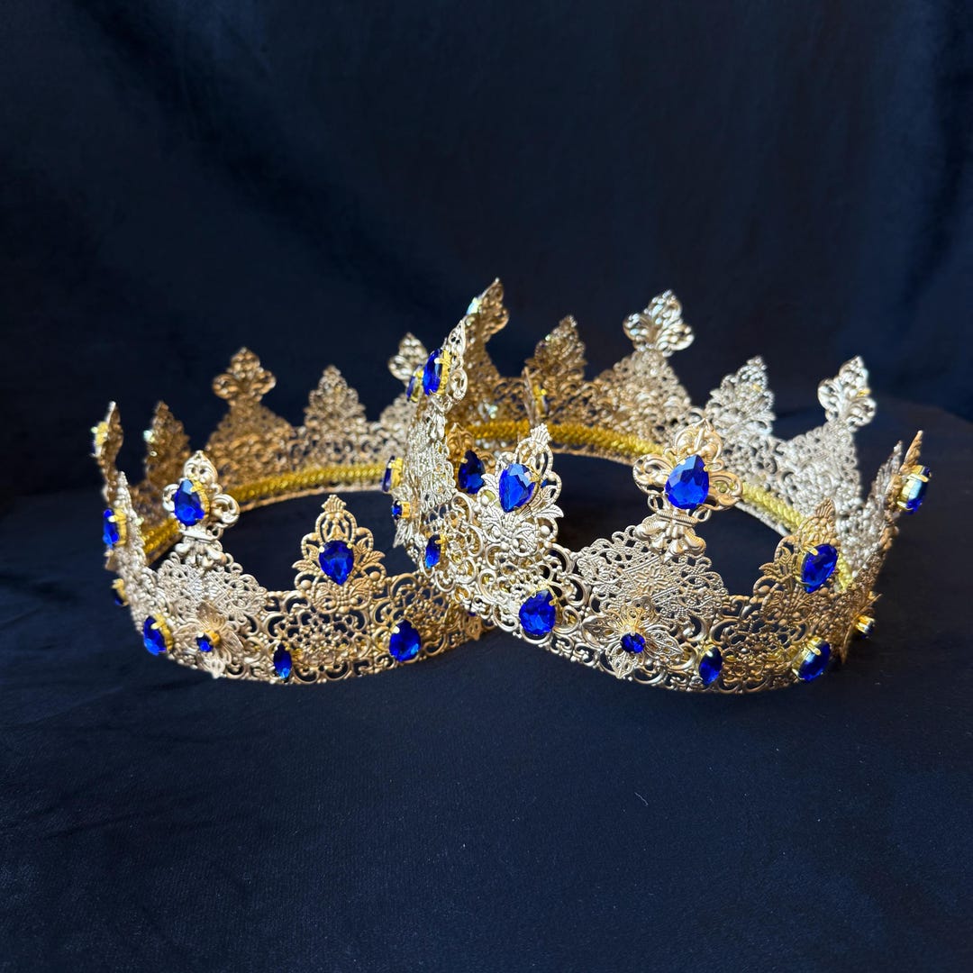 Wedding Ceremony Couple Crowns for Him and Her, Stefana Orthodox ...