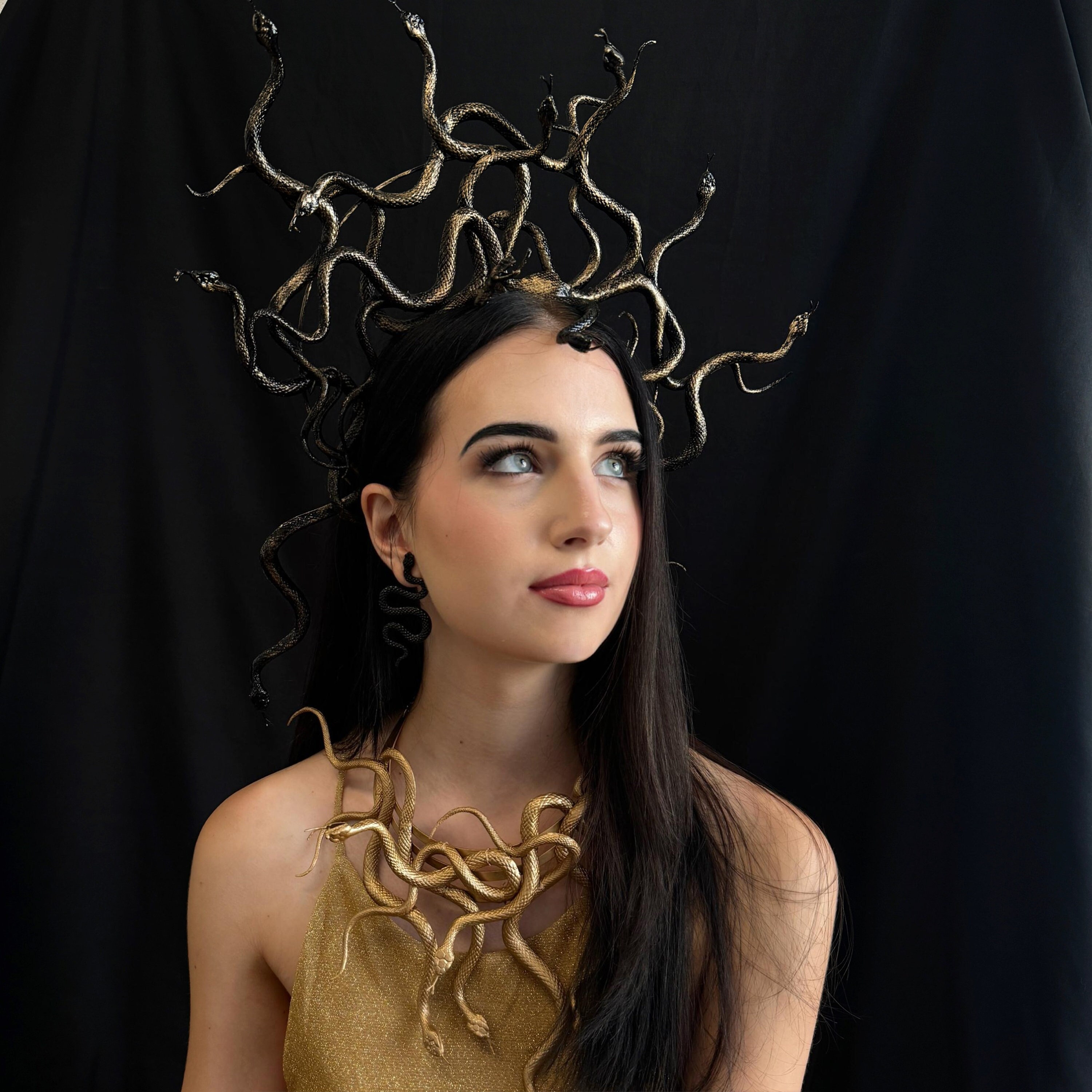 Medusa Gorgon Crown, Serpent Halo, Snake Headpiece - Etsy