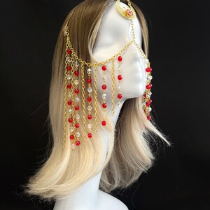 Face Chain Headpiece, Gold or Silver Hair Chain, Hair Jewelry Chain ...