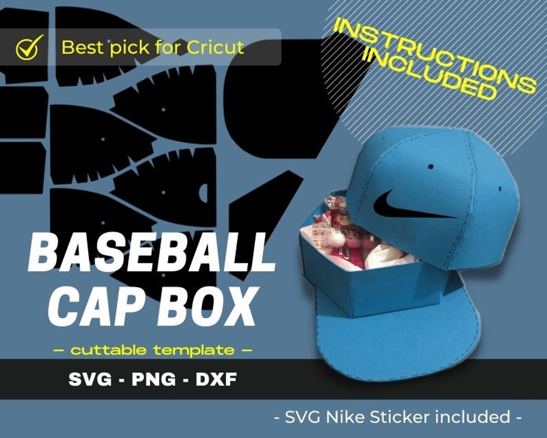 Football, Baseball, Treat Box Cap Gift Box SVG Hat Box Template ...