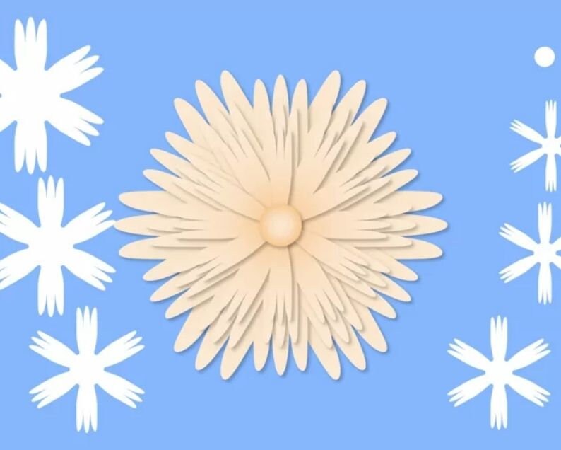 3D Layered Paper Flower Collection - Svg Flowers Bundle - Rolled ...