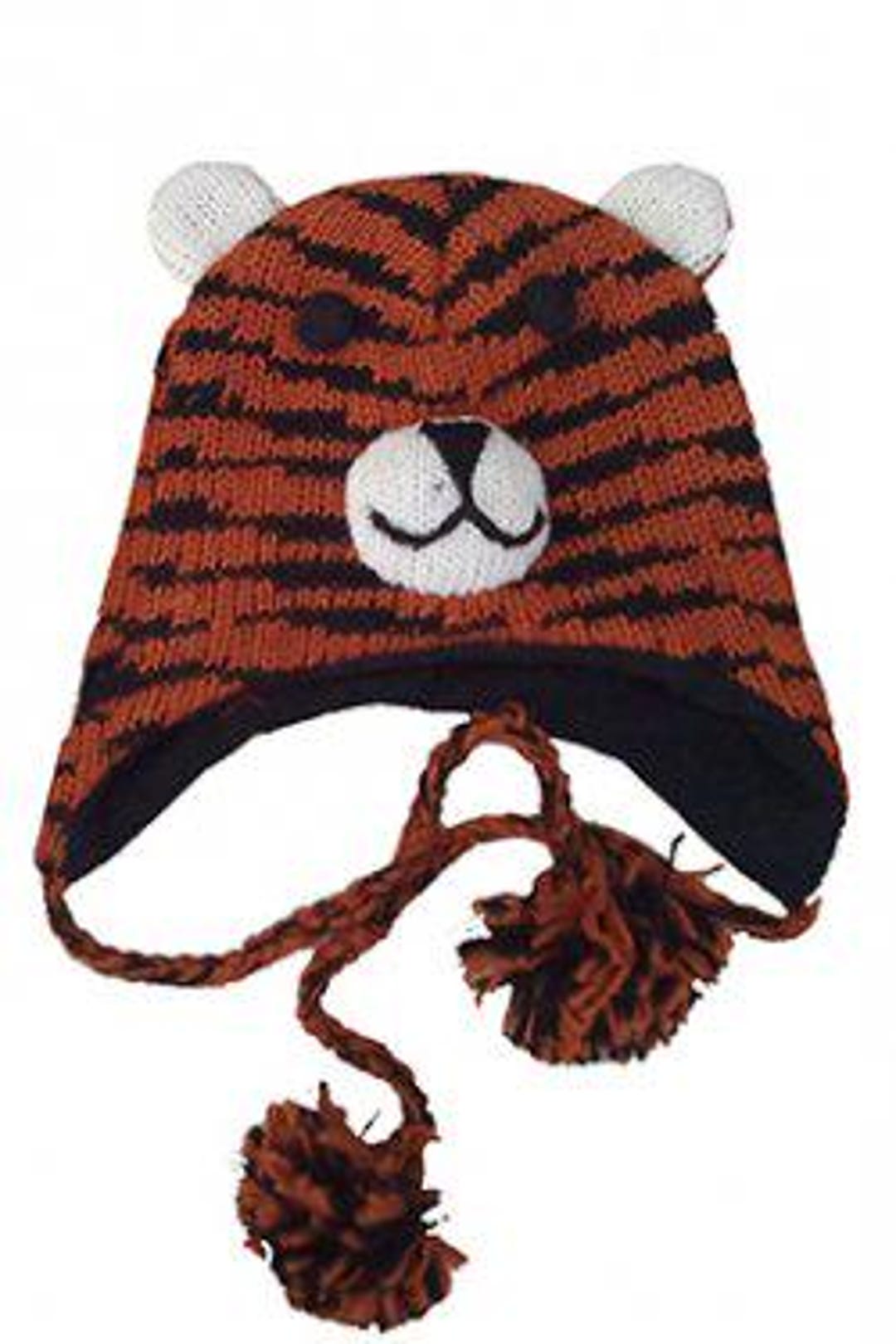 Tiger, Animal Hat, Our Hand-knitted Winter Hat Made of 100% Natural ...