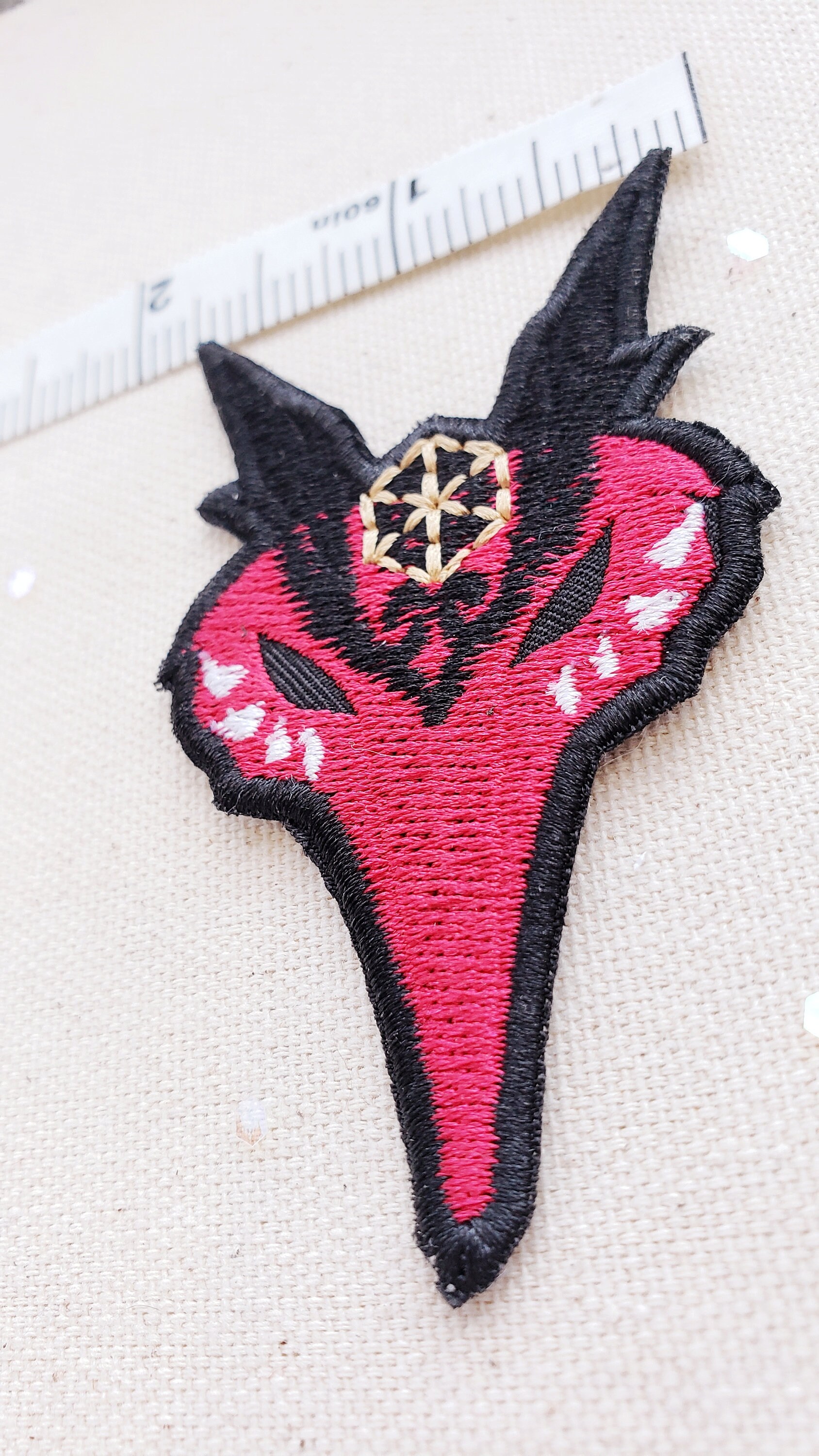 Tengu Mask Embroidered Patch kujou Sara Genshin Impact - Etsy