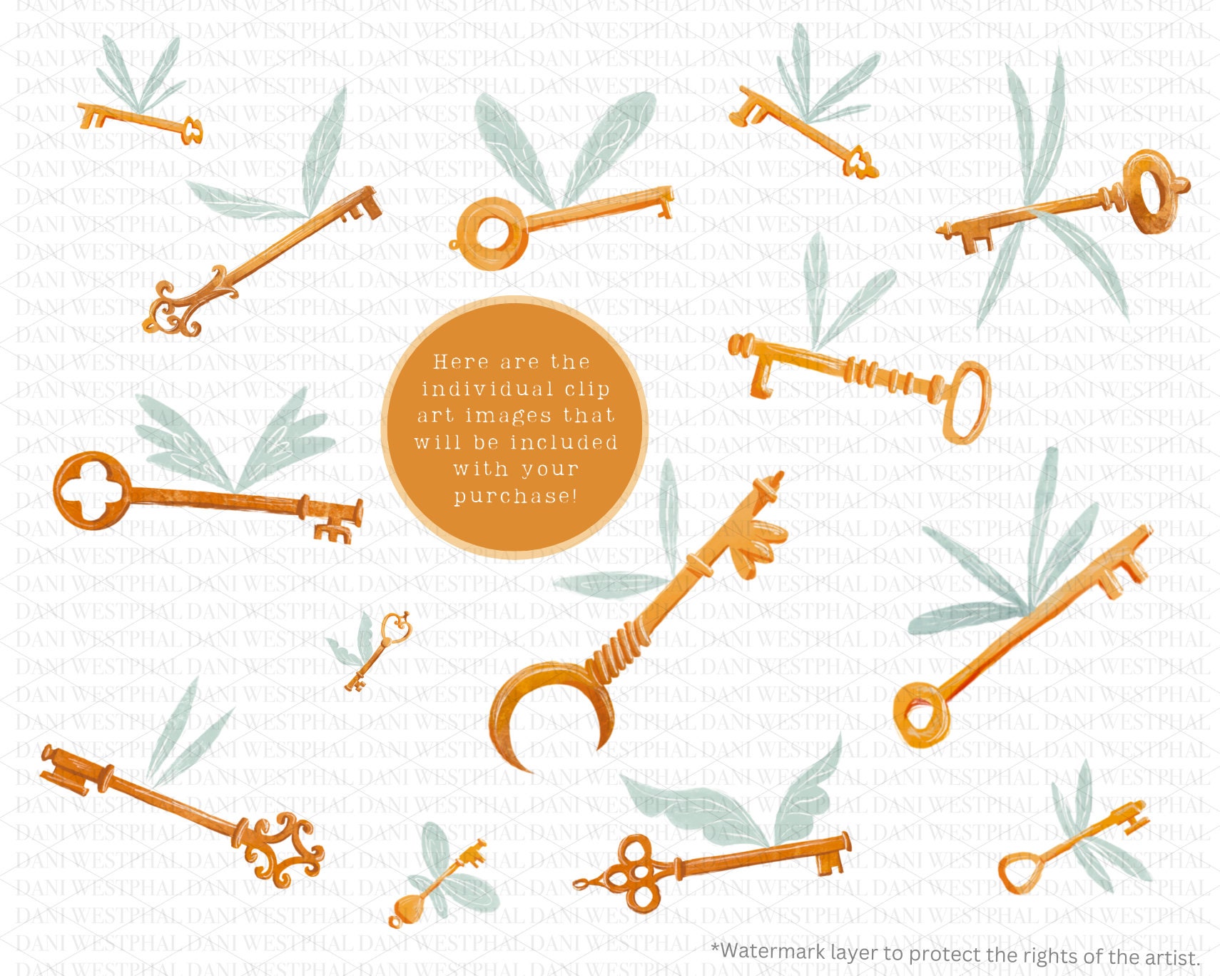 Enchanted Flying Keys Clip Art Magic School - Etsy