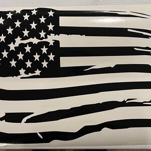 Rear Sliding Window Distressed Flag Decal for 2019-2022 Chevy Silverado ...