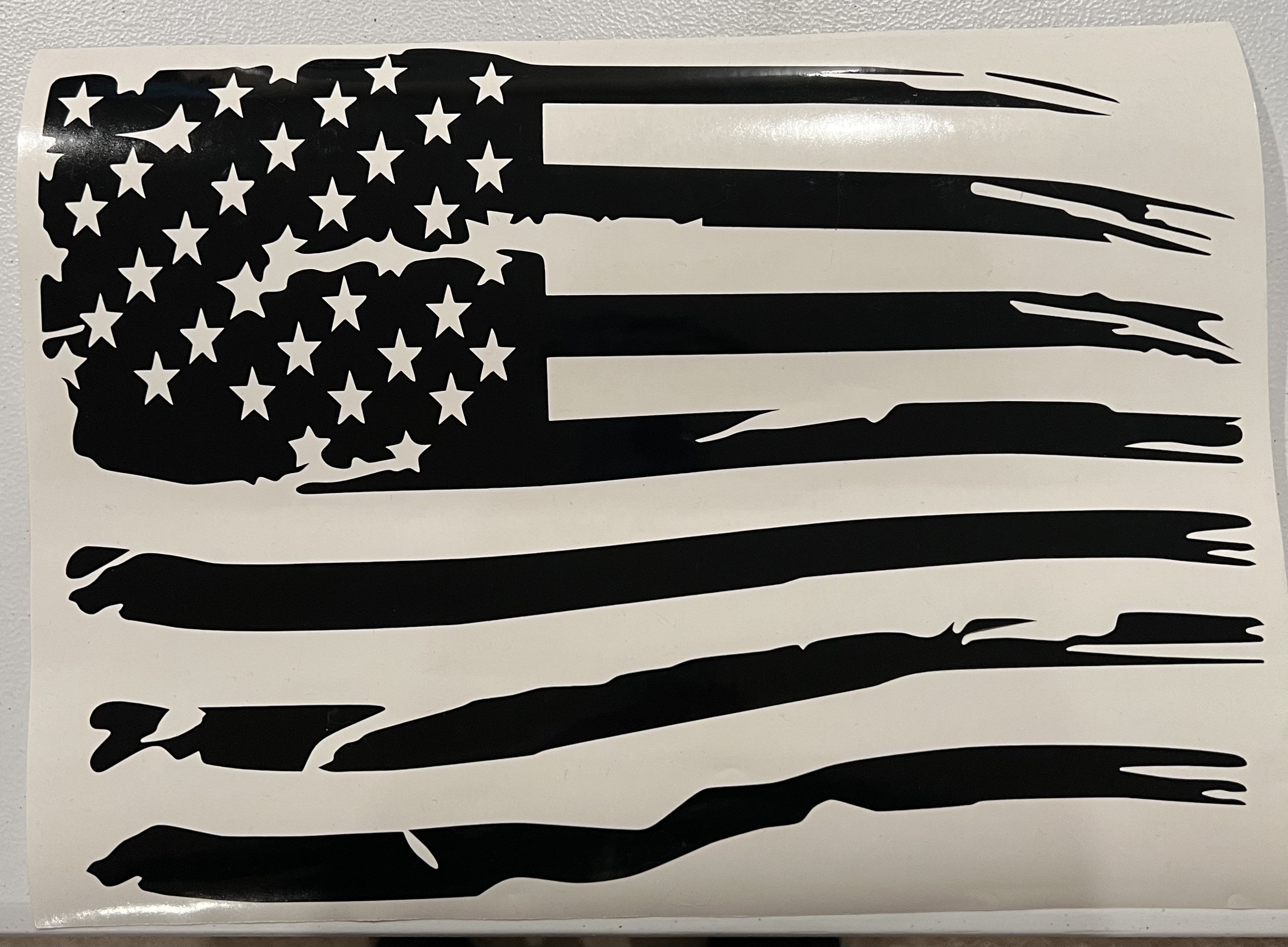 Rear Sliding Window Distressed Flag Decal for 2019-2022 Chevy Silverado ...