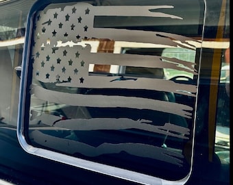 Ford F150 American Flag Rear Sliding Window Decal - Etsy
