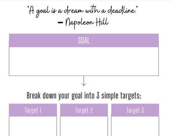 Personal Growth Plan Printable Personal Development Goal - Etsy