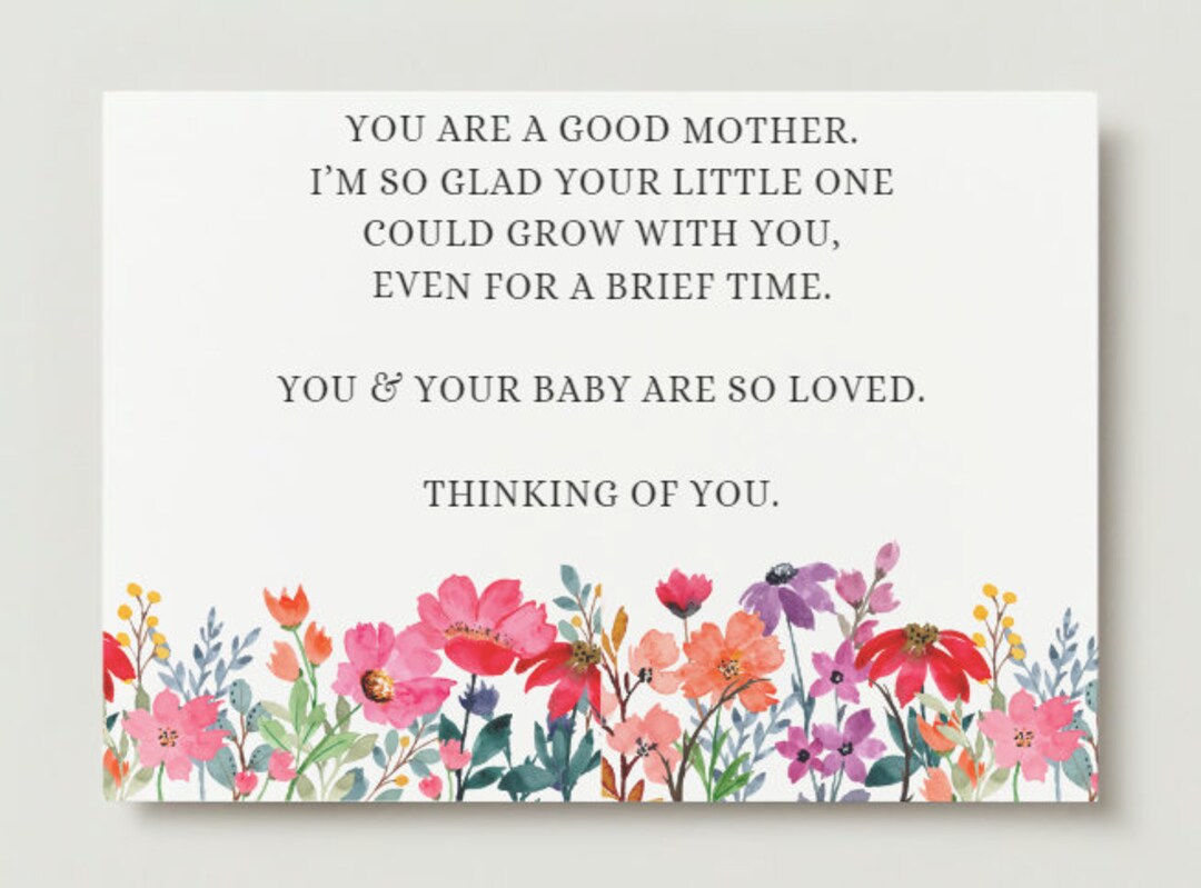 Miscarriage Condolence Card, "you Are so Loved", Sympathy Gift - Etsy