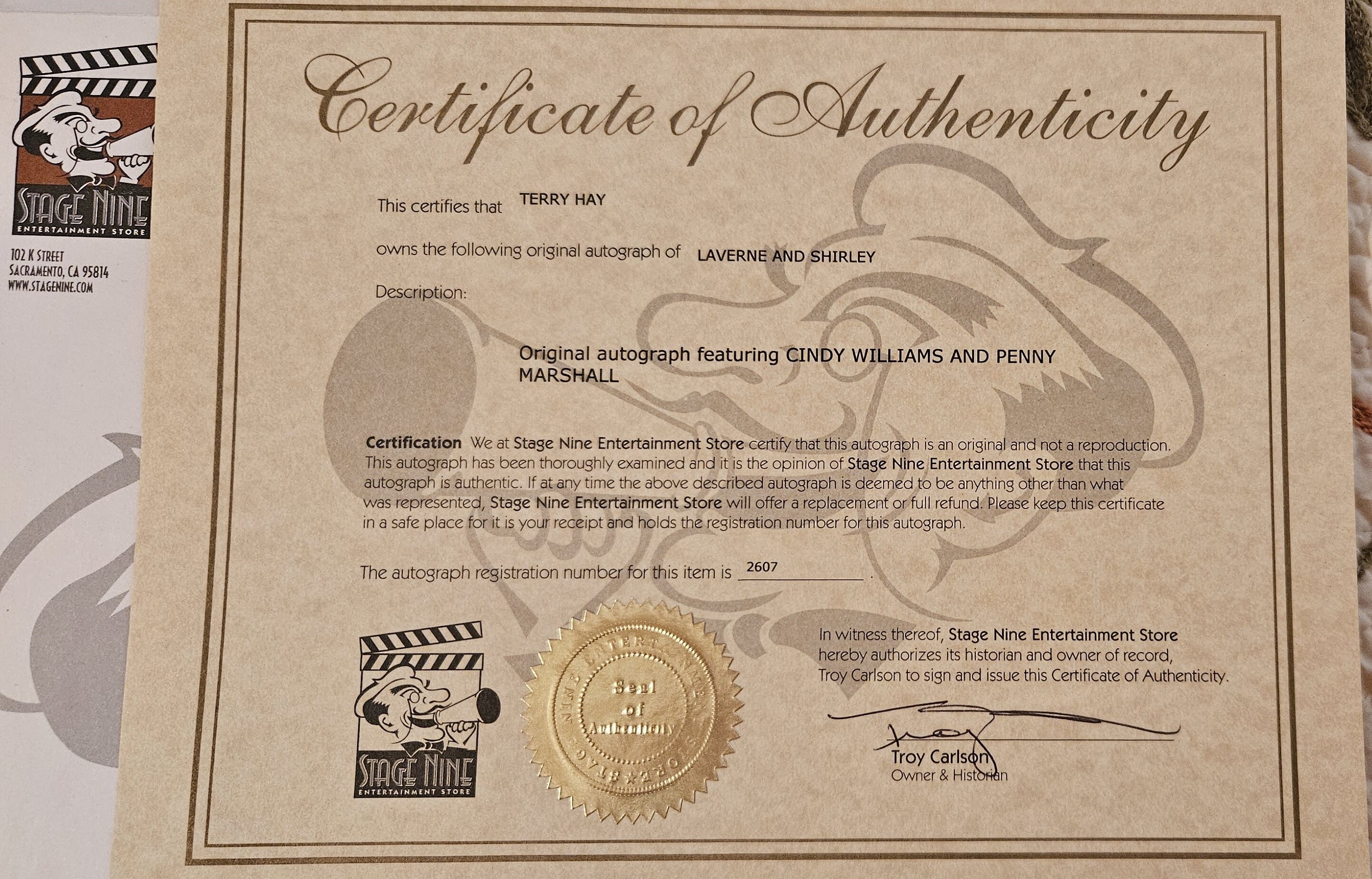 Laverne and Shirley Autographed Print - Etsy