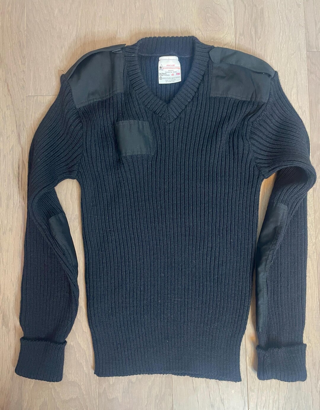 Vintage British Commando Woolly Pully Black Sweater by Brigade ...