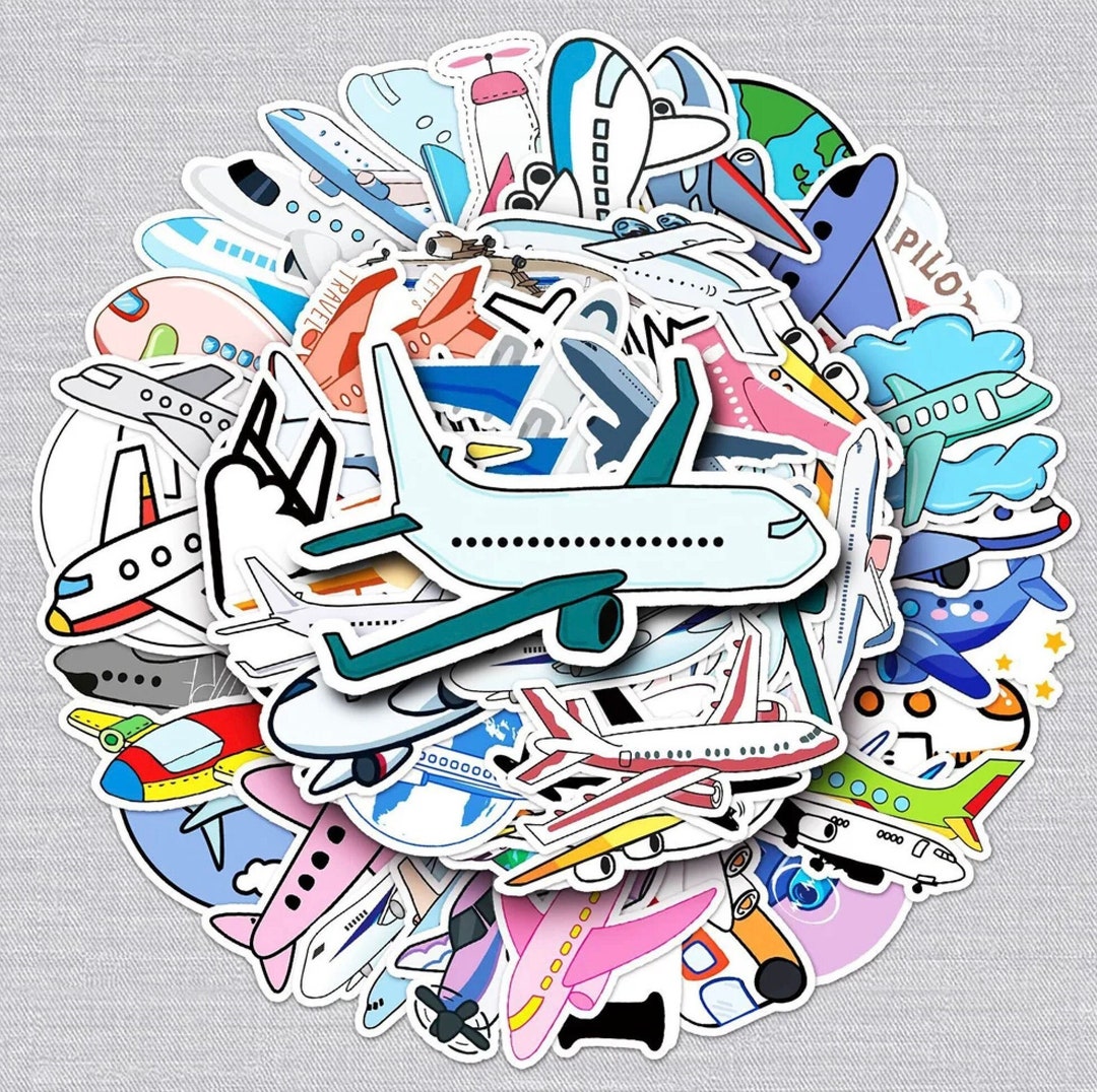 Random Airplane Sticker Pack! Airplanes, Jumbo Jets, Cool Aircrafts ...