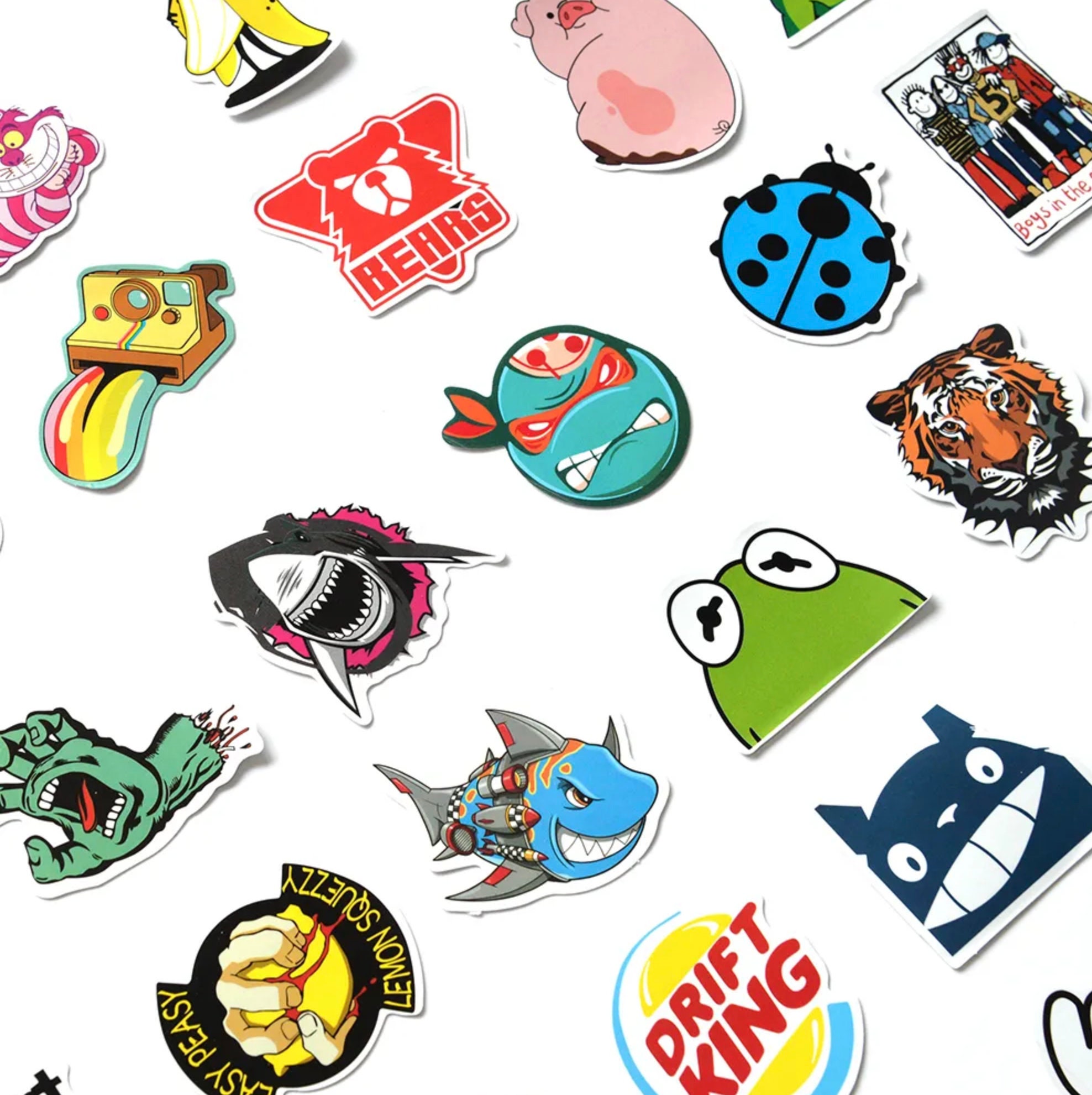 Random Sticker Pack Funny Logos, Cool Stickers, Logos, Laptop Decals ...