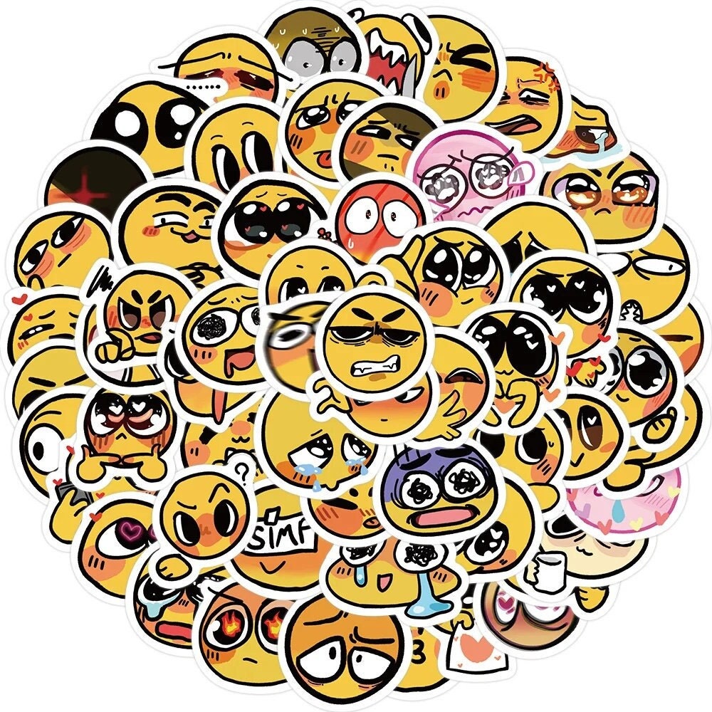 Random Emoji Sticker Pack! Cute Faces, Funny Expressions, Emoji Icons ...