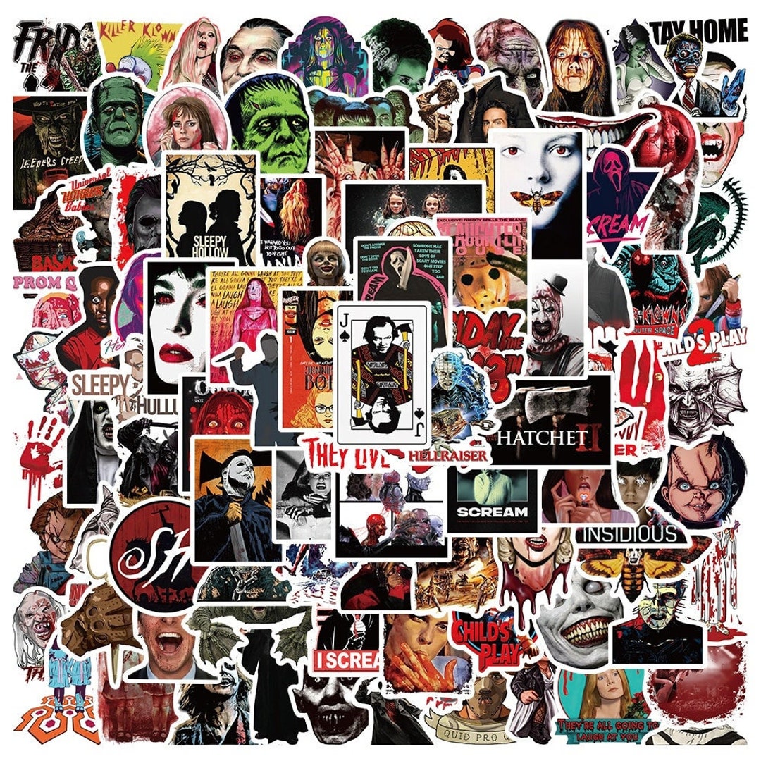 Random Horror Sticker Pack! Horror Movies, Halloween Characters ...
