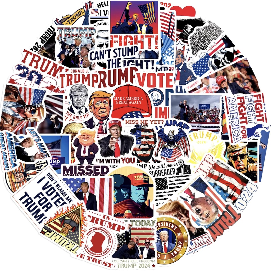 Random Trump Sticker Pack! Donald Trump Stickers, MAGA Decals, USA ...