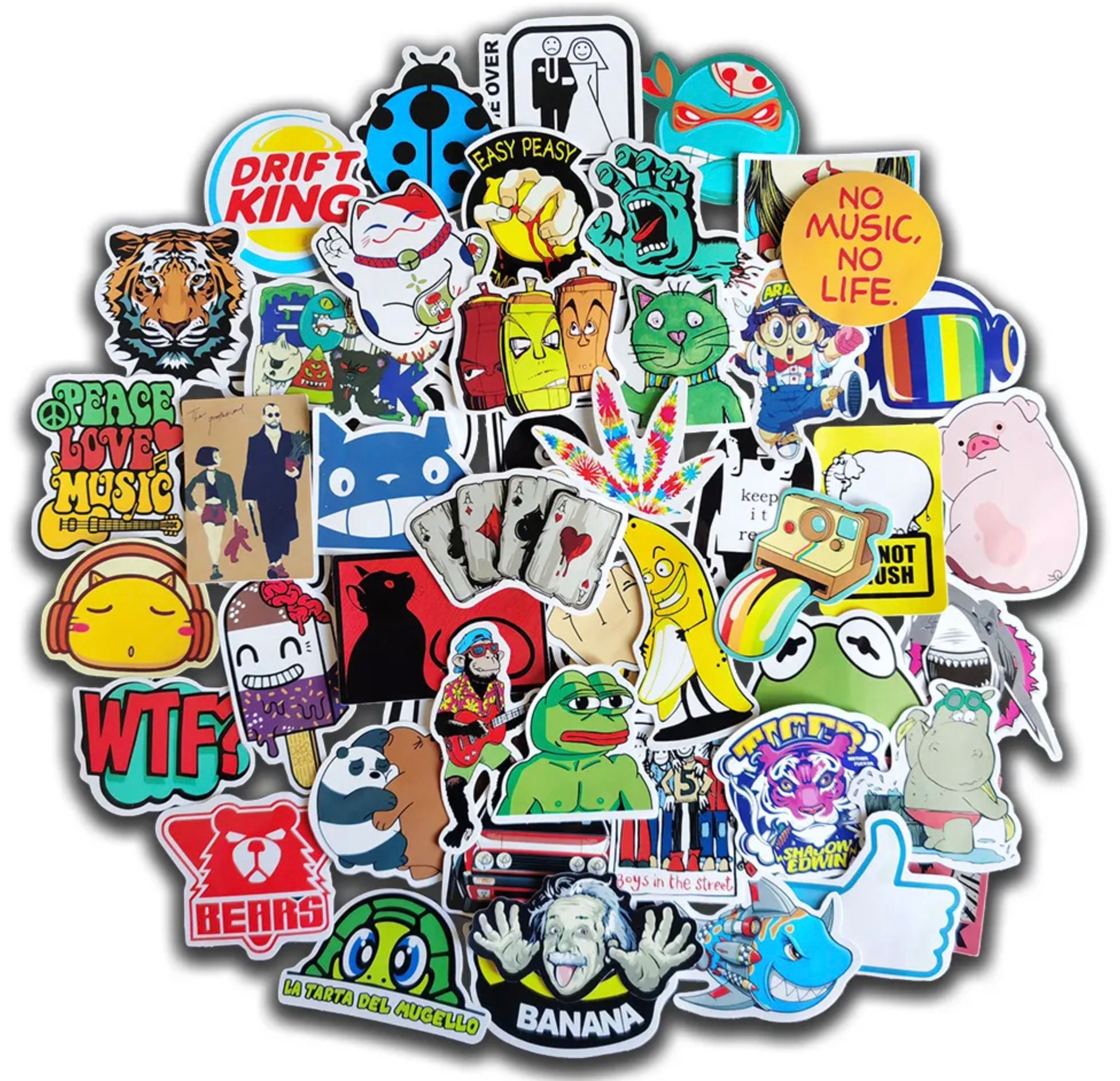 Random Sticker Pack Funny Logos, Cool Stickers, Logos, Laptop Decals ...