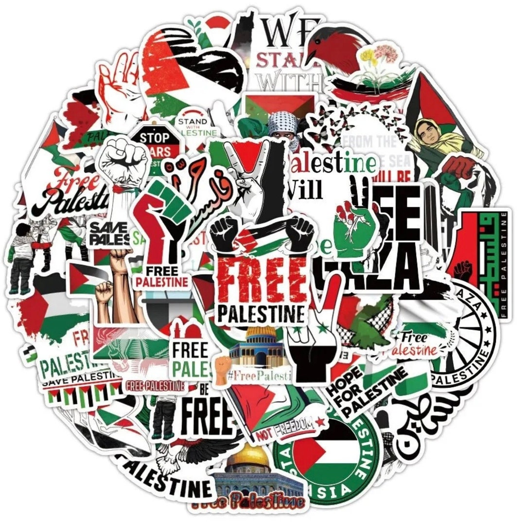 Palestine Sticker Pack: Waterproof Decals - Hope for Palestine [10 Stickers] - Etsy