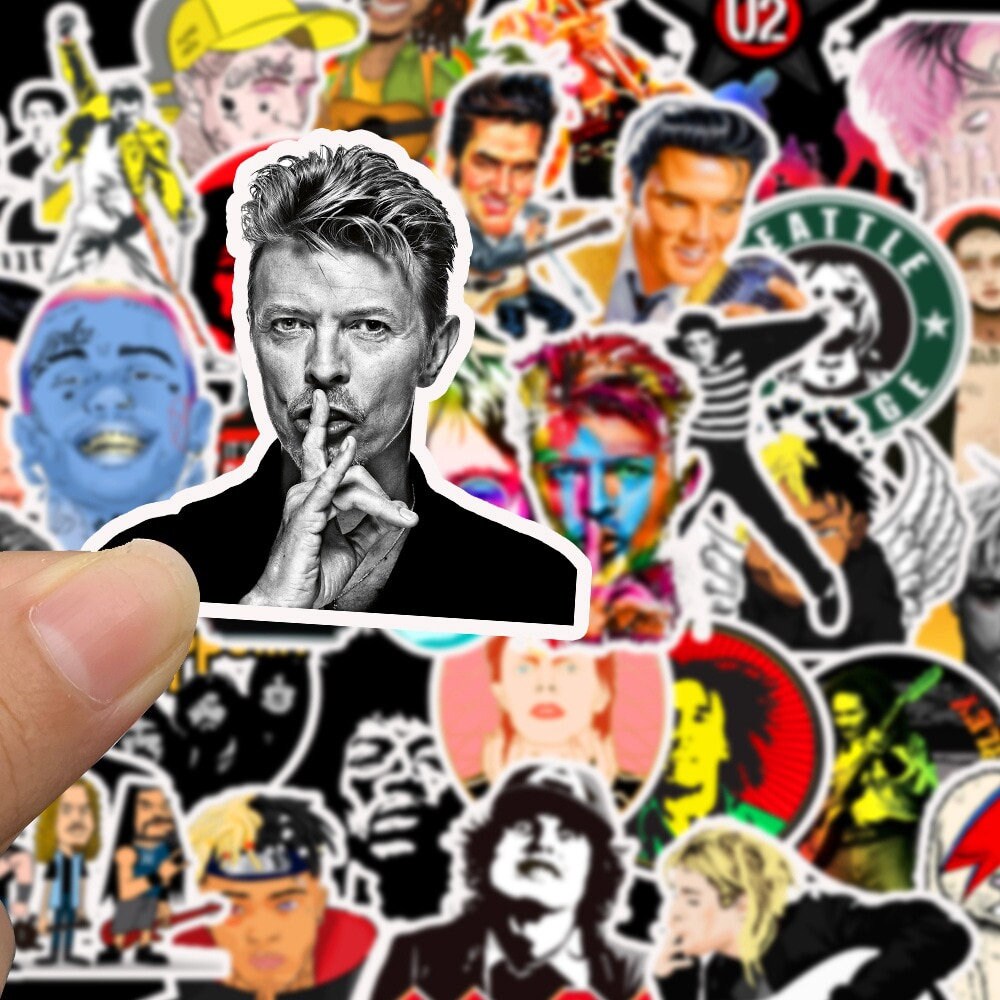 Random Rock Band Sticker Pack Rock Stars, Music Icons, Singers, 80s ...