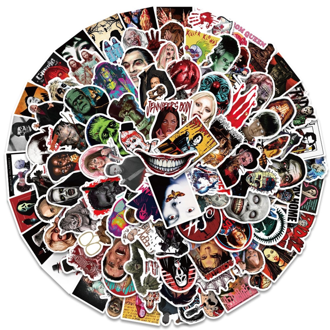 Random Horror Sticker Pack! Horror Movies, Halloween Characters ...