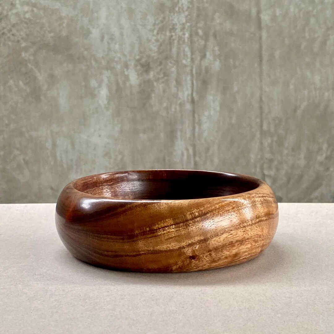 Tasmanian Blackwood 15 Cm Handmade Turned Bowl With Fiddleback Figure ...
