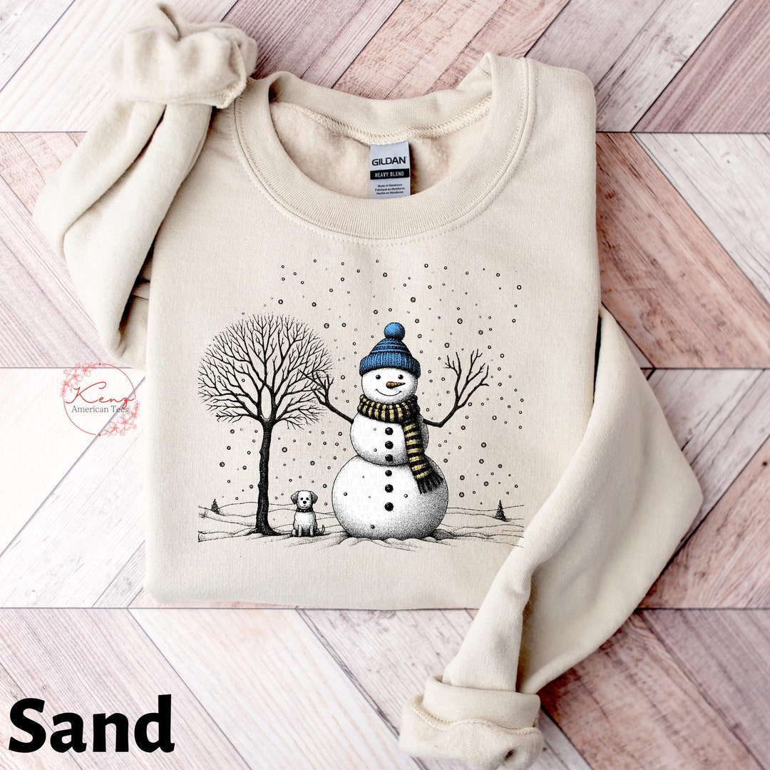 Christmas Snowman Sweatshirt, Christmas Sweatshirt, Snowman Shirt ...