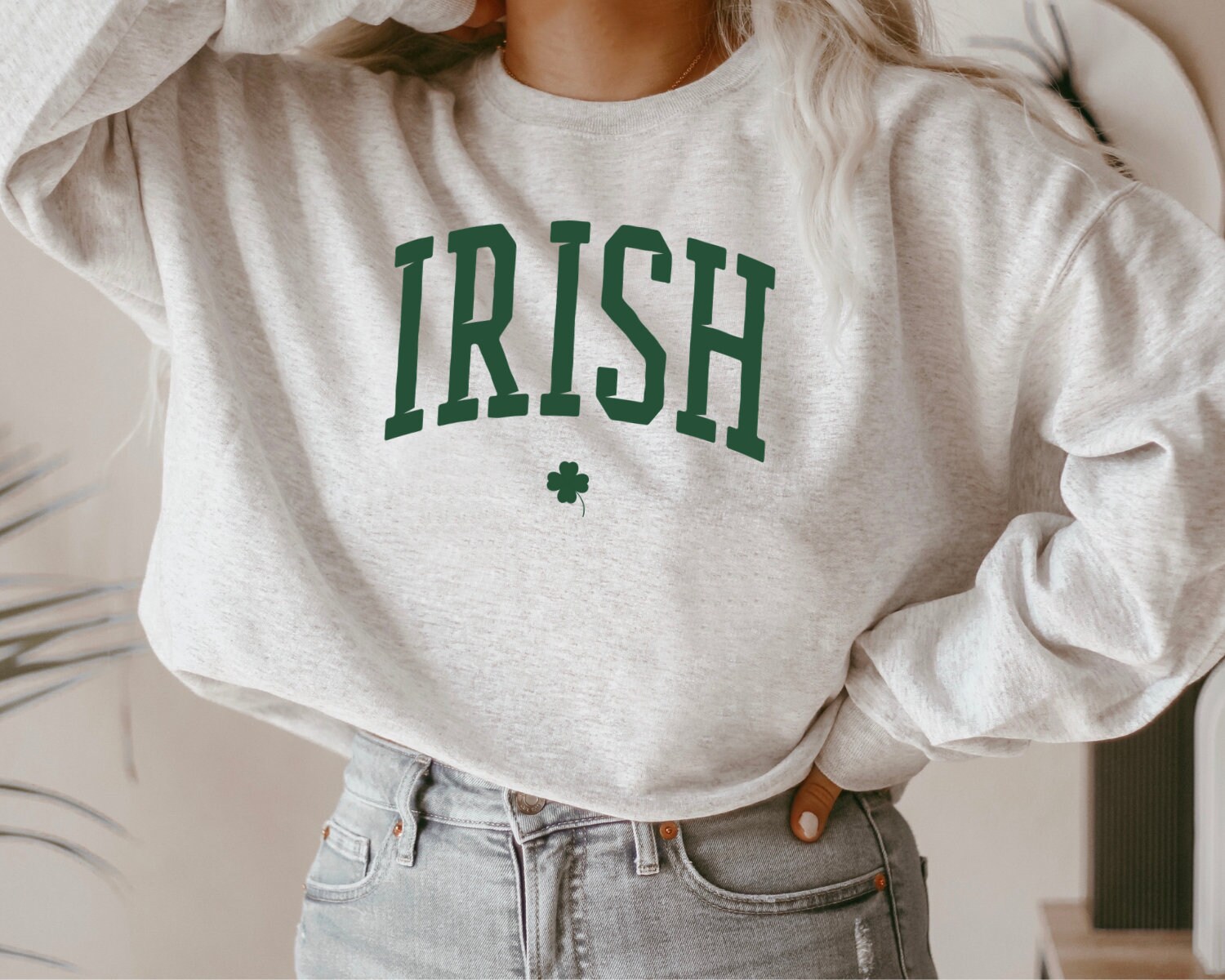 Irish Sweatshirt Irish Crewneck St Patricks Day Sweatshirt - Etsy