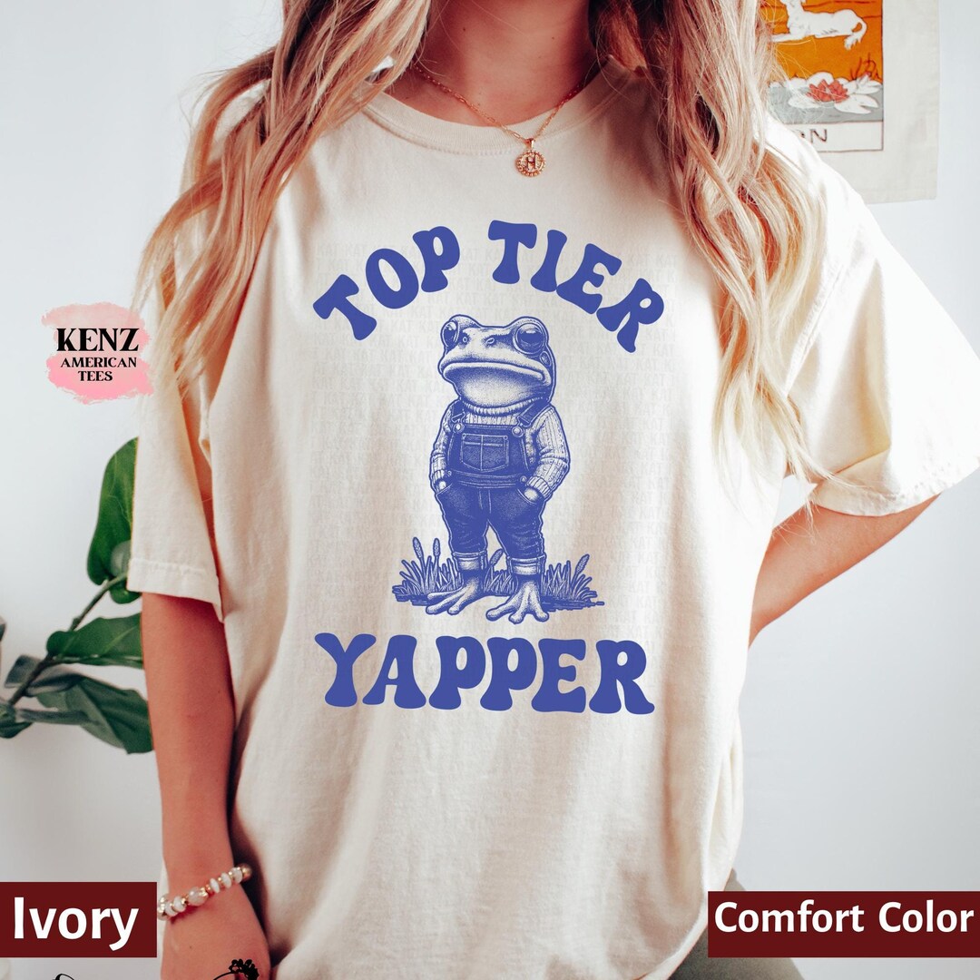 Top Tier Yapper Shirt, Meme T Shirt, Retro Cartoon T-shirt, Yapping ...
