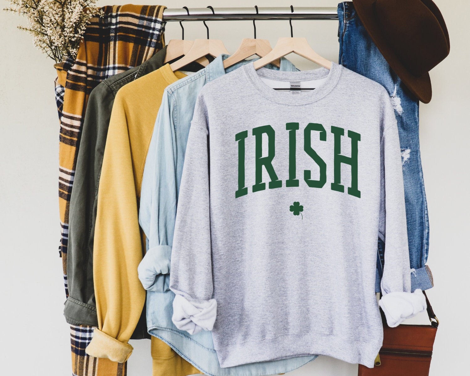 Irish Sweatshirt Irish Crewneck St Patricks Day Sweatshirt - Etsy