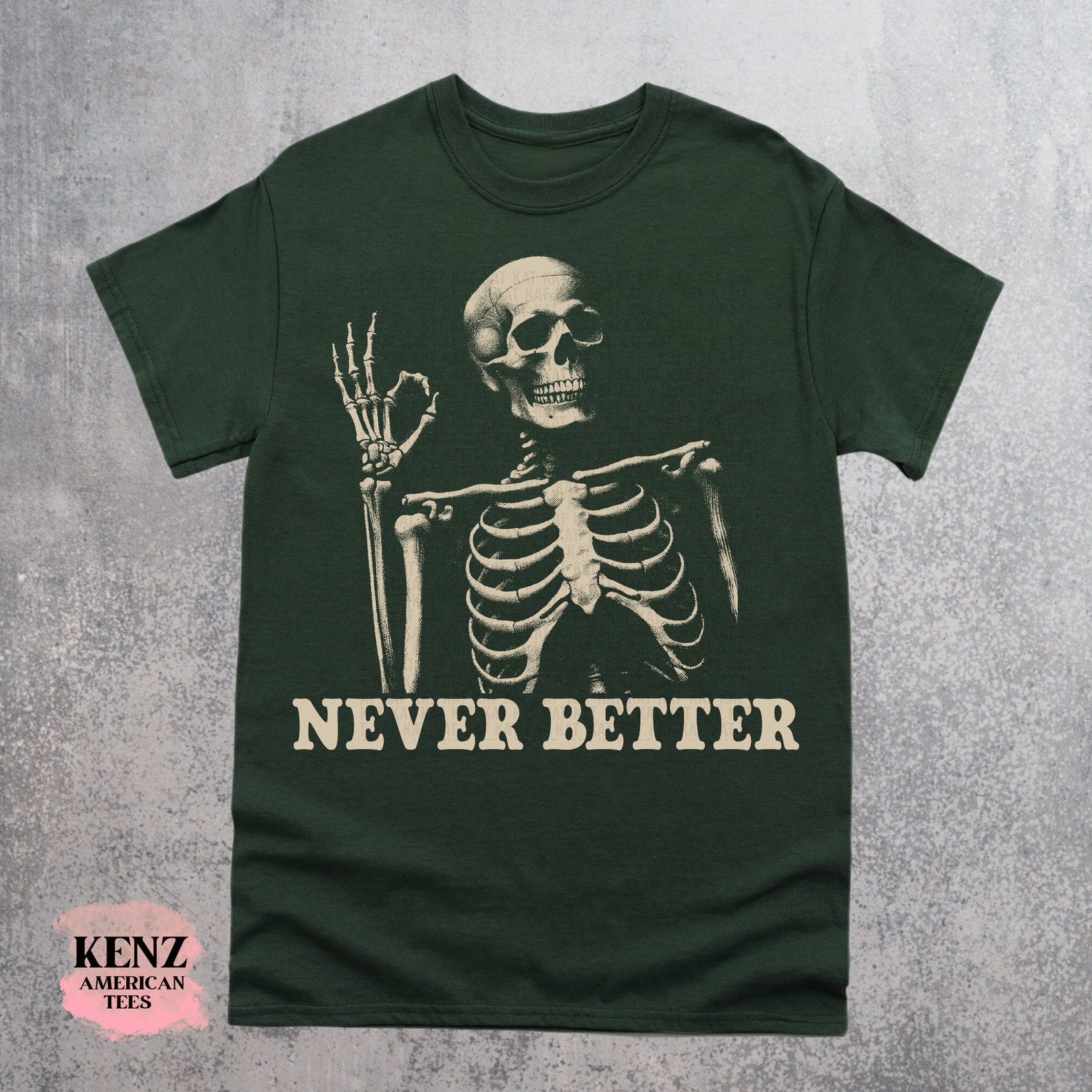 Skeleton Never Better T-shirt, Skeleton Graphic Shirt, Halloween Party ...
