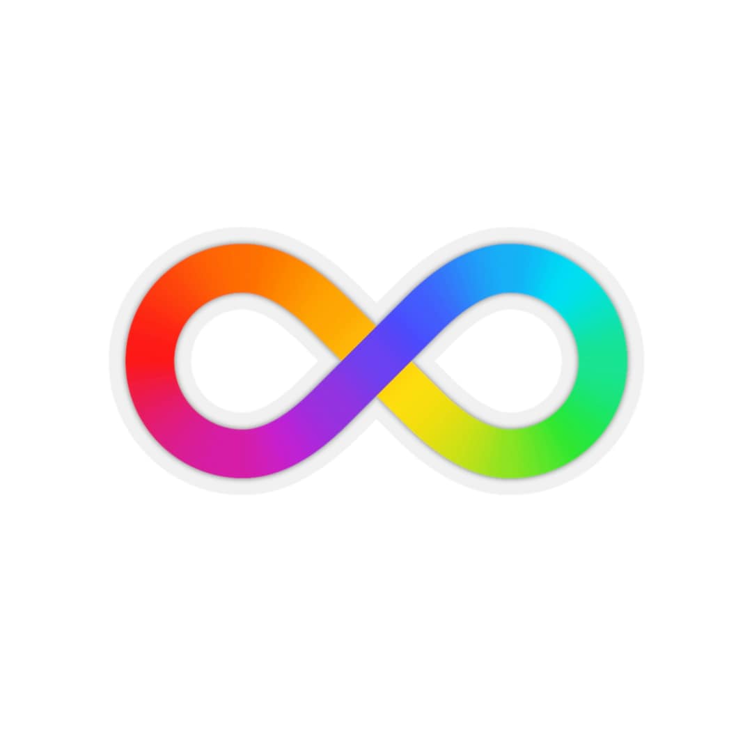 Neurodiversity Infinity Symbol Sticker - Etsy
