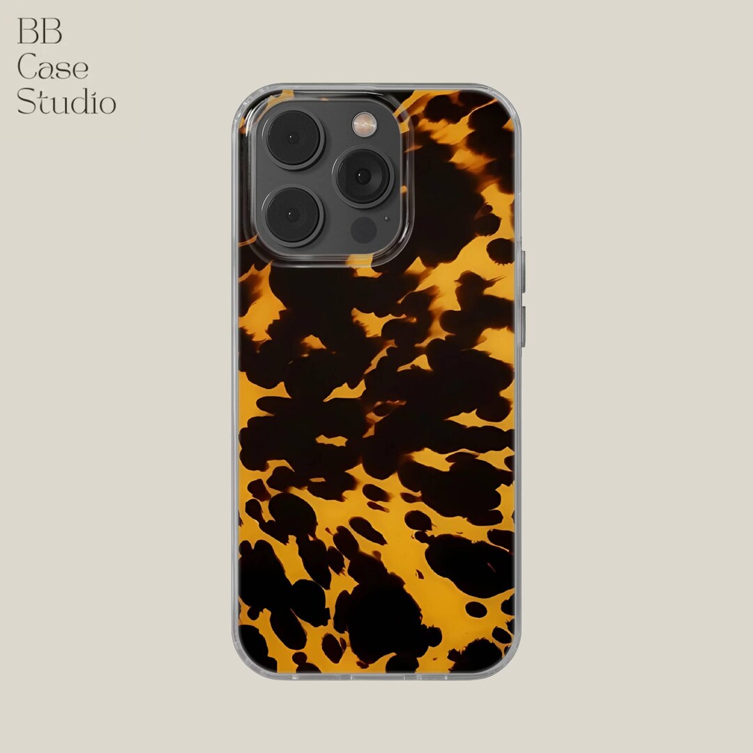 Tortoise Shell Phone Case Turtle Shell Pattern Cover for 16 15 14 13 12 ...