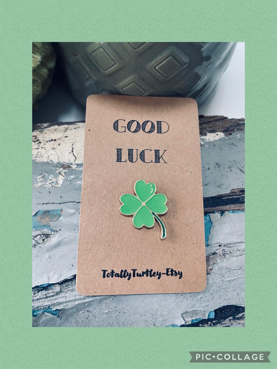 Four Leaf Clover Good Luck Enamel Pin - Etsy