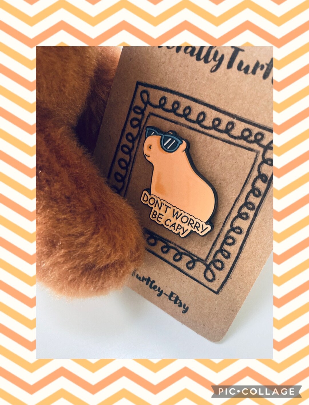 Capybara Enamel Pin Badge - Etsy