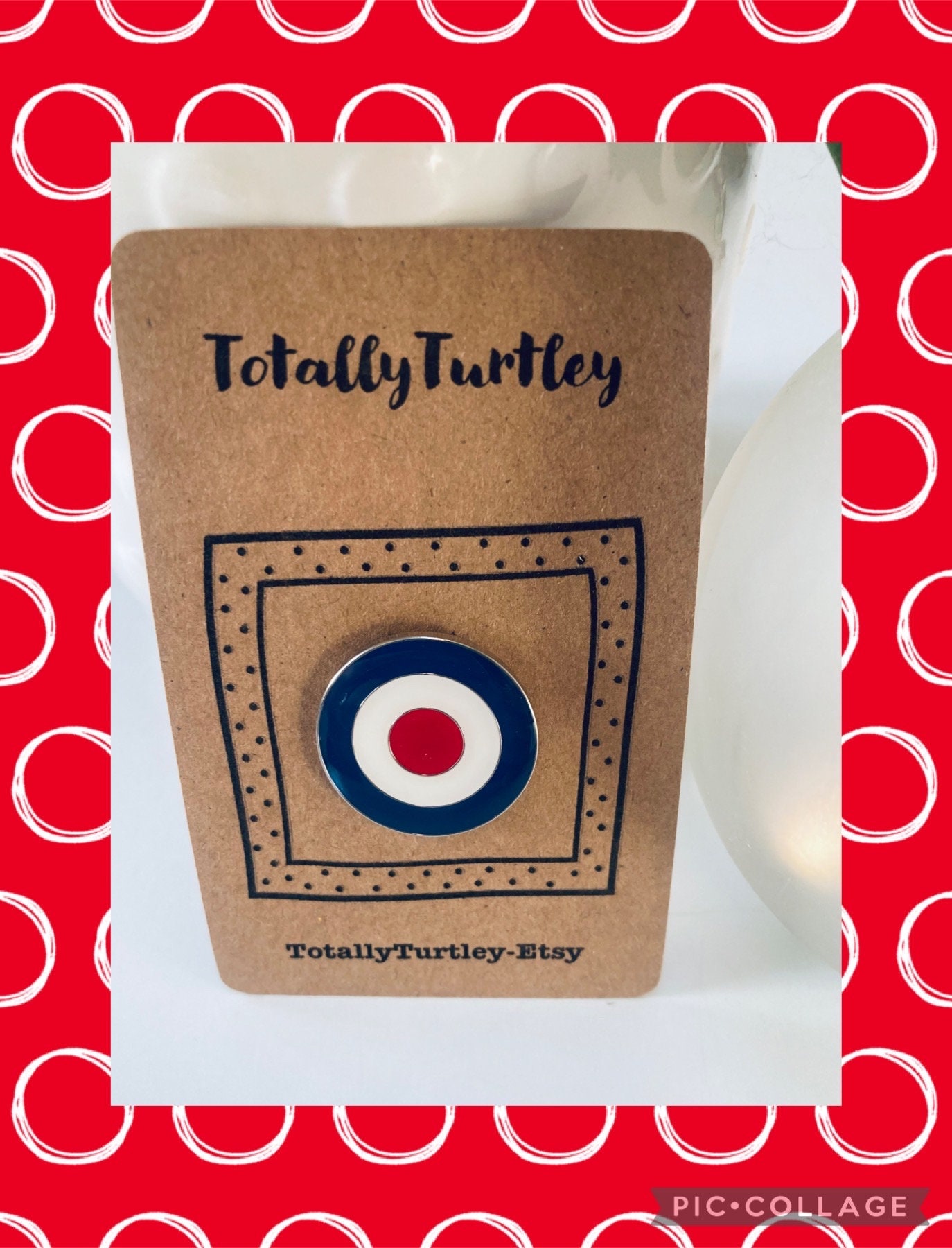 Mod RAF Target and Moped Enamel Pin Badge - Etsy