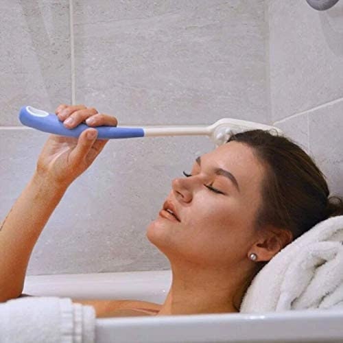 Long Handled Hair Wash Showering & Bathing Aids Head Massager Easy Use ...