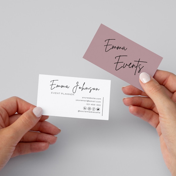 Modern Business Card - Etsy