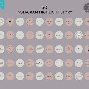 Boho Instagram Highlight Covers Neutral Small Business - Etsy