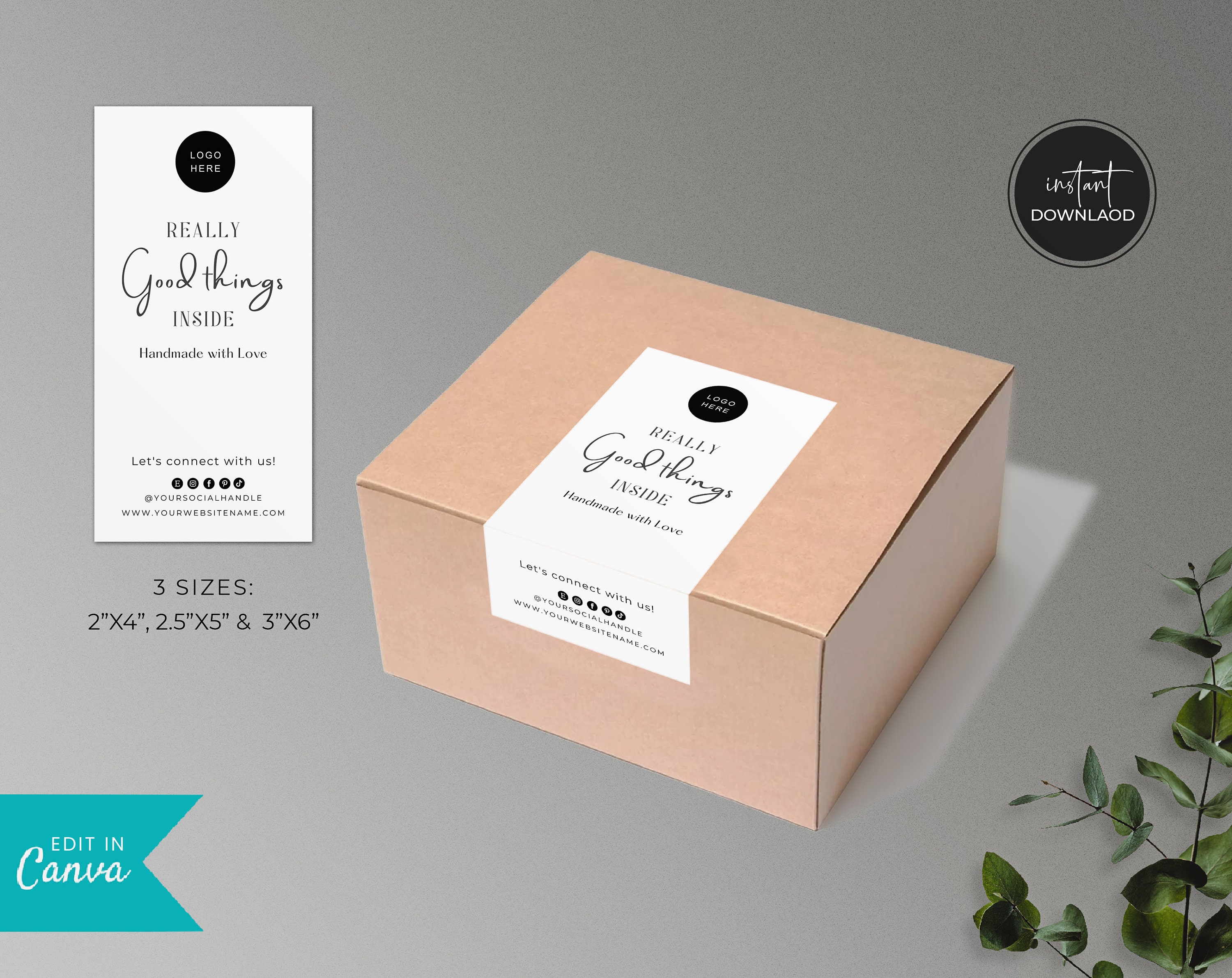 Editable Box Label Template Box Label Sticker Packaging - Etsy UK