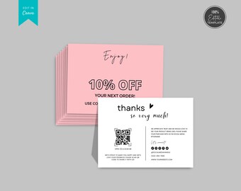 Thank You Code Card - Etsy
