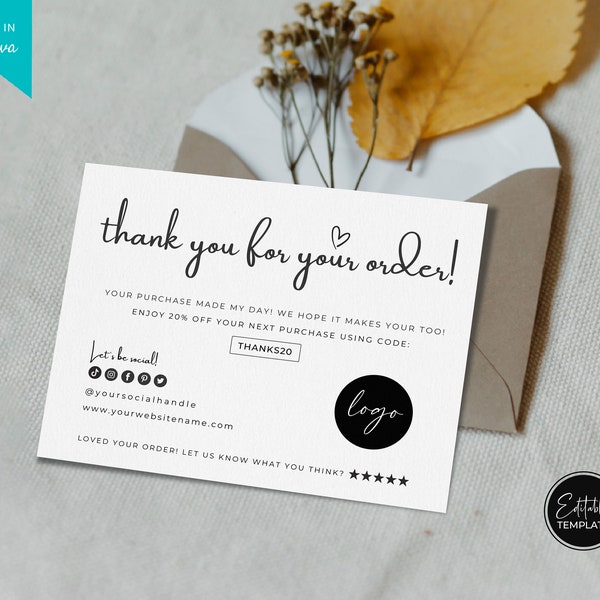 Ebay Thank You Card - Etsy