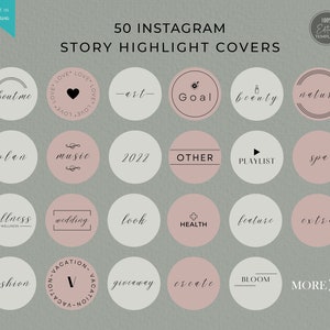 Boho Instagram Highlight Covers Neutral Small Business - Etsy