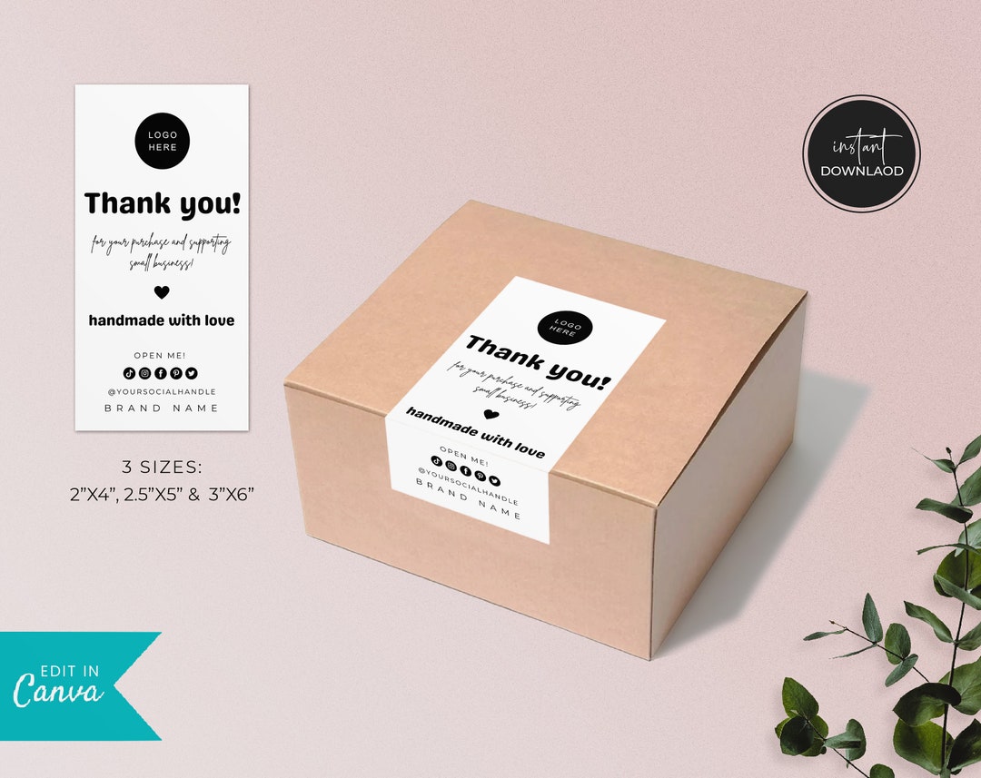 Editable Box Label Template Box Label Sticker Packaging - Etsy