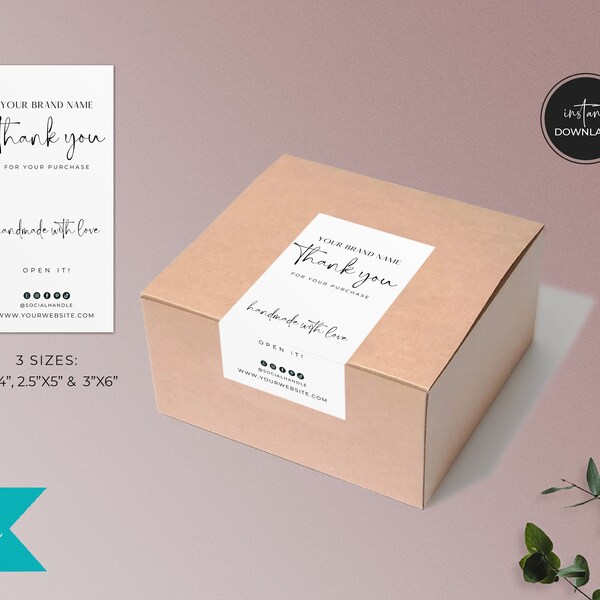 Box Seal Sticker - Etsy