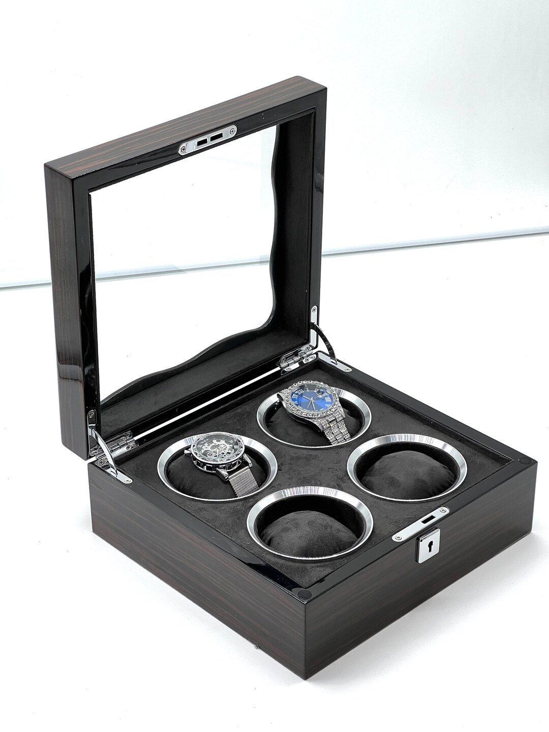 Vintage Handcrafted Wooden Watch Case, Luxury Walnut Watch Case, Unique ...